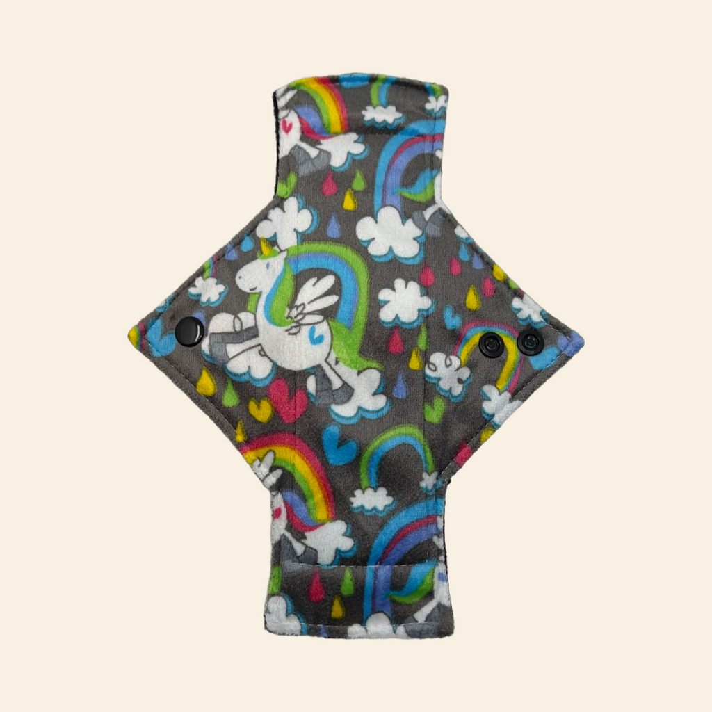 Silver Unicorn Minky Single Heavy Flow Day Pad – Tree Hugger Cloth Pads
