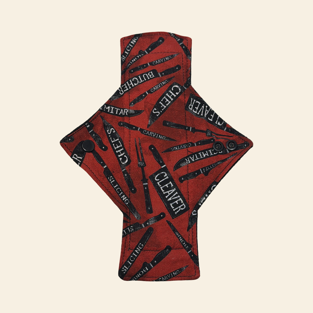 Feeling Stabby Cotton Single Light Flow Day Pad – Tree Hugger Cloth Pads