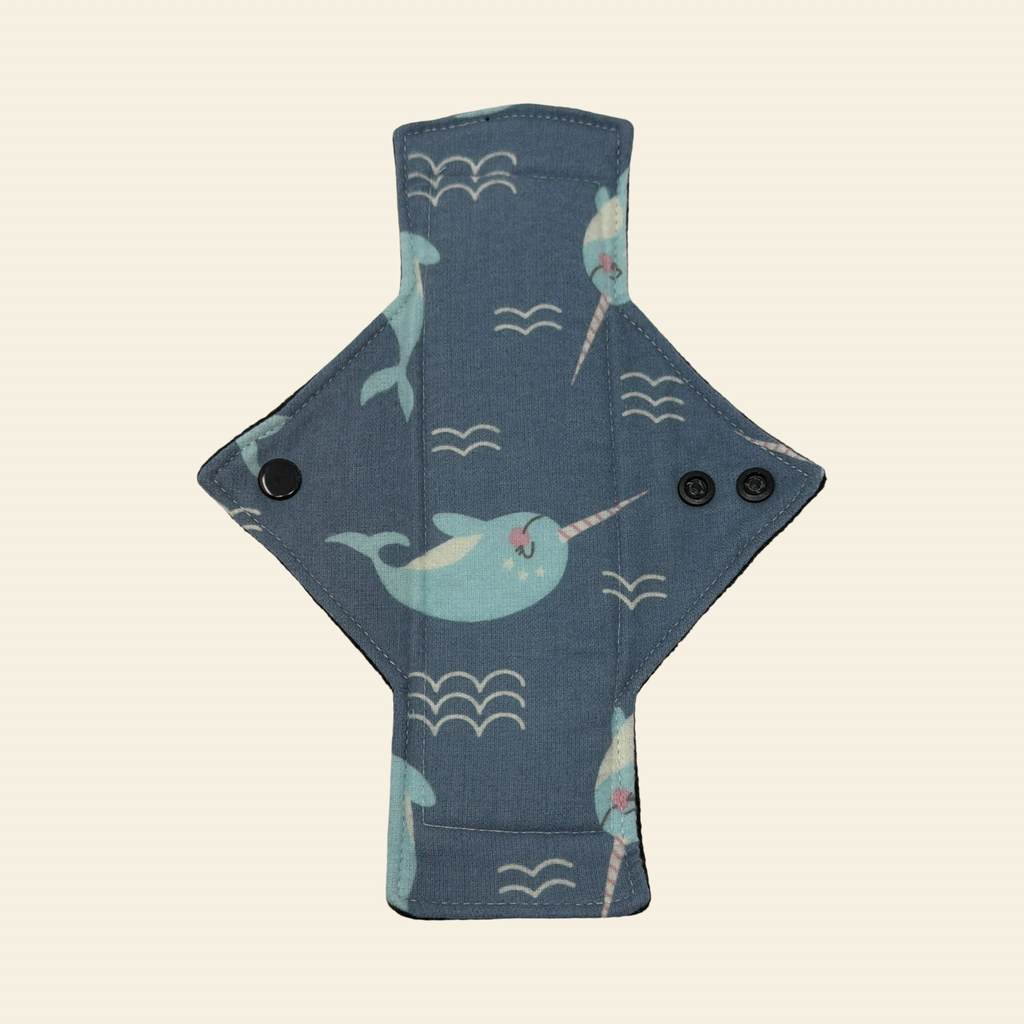 Flannel Narwhal Cotton Single Heavy Flow Day Pad – Tree Hugger Cloth Pads